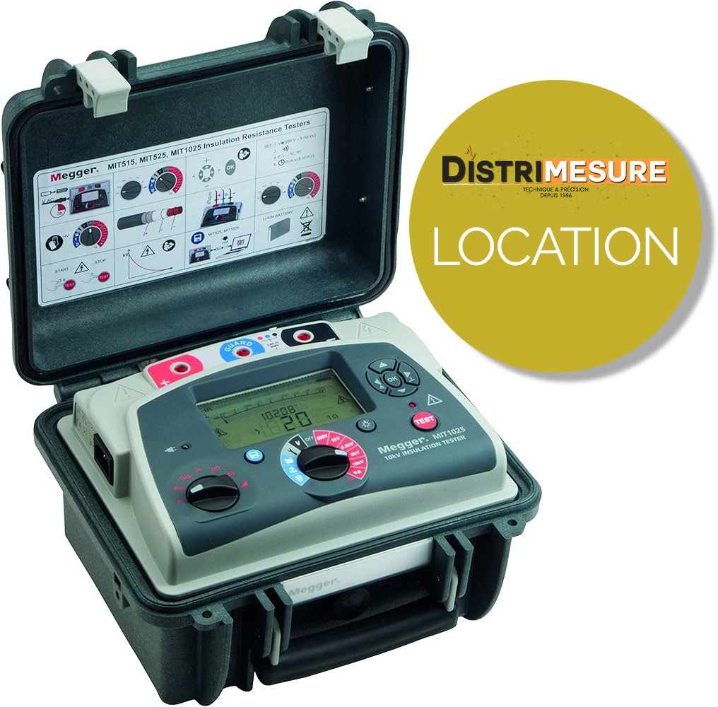 10Kv Insulation tester Isolameter MEGGER 1001 945 MIT1025 Insulation Test Distrimesure